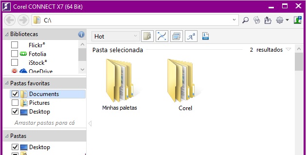 Corel CONNECT Ajuda | Alterar a cor das bordas das janelas