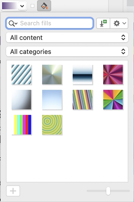 CorelDRAW Help | Find and view fills and transparencies