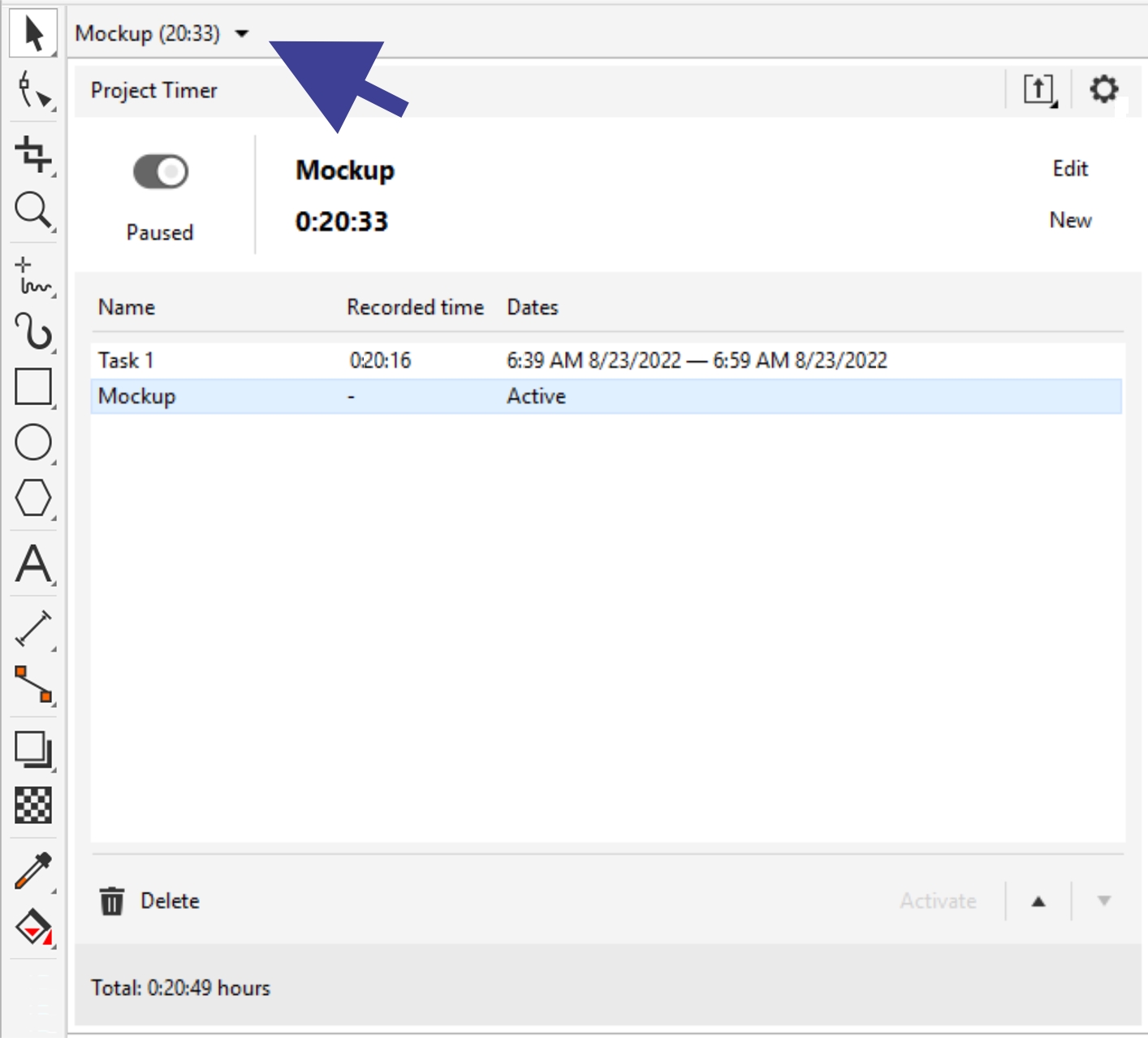 CorelDRAW Help | Track project time