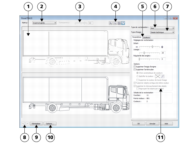 CorelDRAW_Help | Commandes PowerTRACE