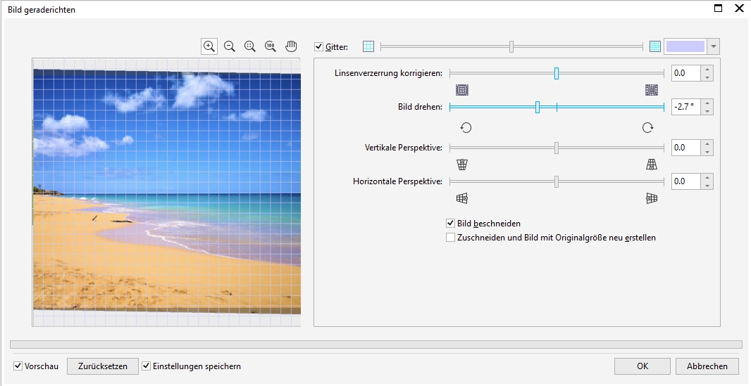 CorelDRAW Hilfe | Bitmaps geraderichten
