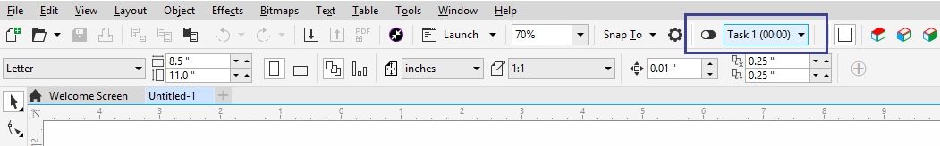 Corel DESIGNER Help | Tracking project time