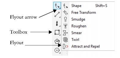 Corel DESIGNER Help | Explore the toolbox