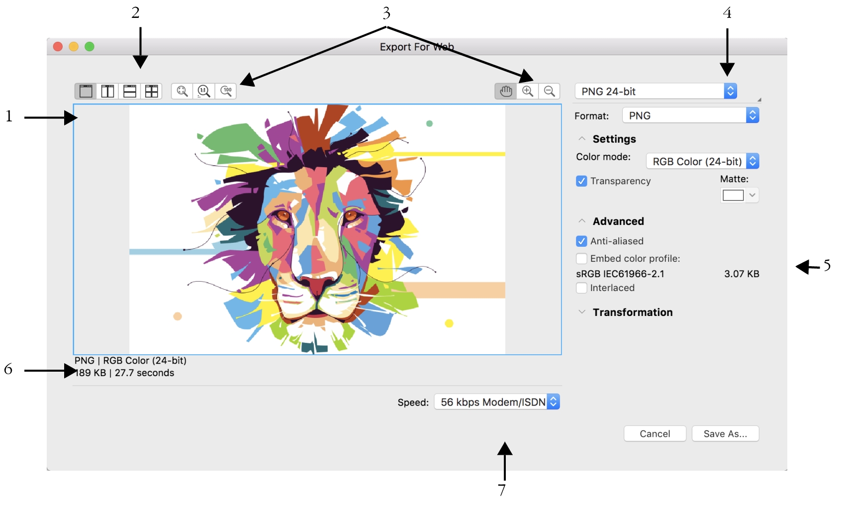 Corel PHOTO-PAINT Help | Export images for the web